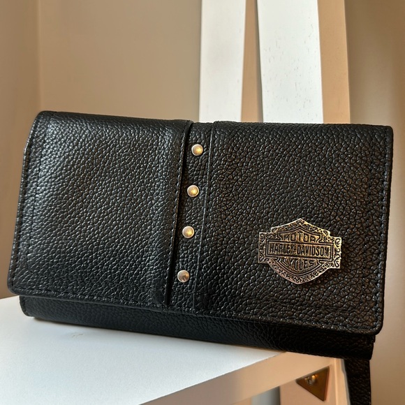 Harley-Davidson | Bags | Harley Davidson Leather Wallet | Poshmark
